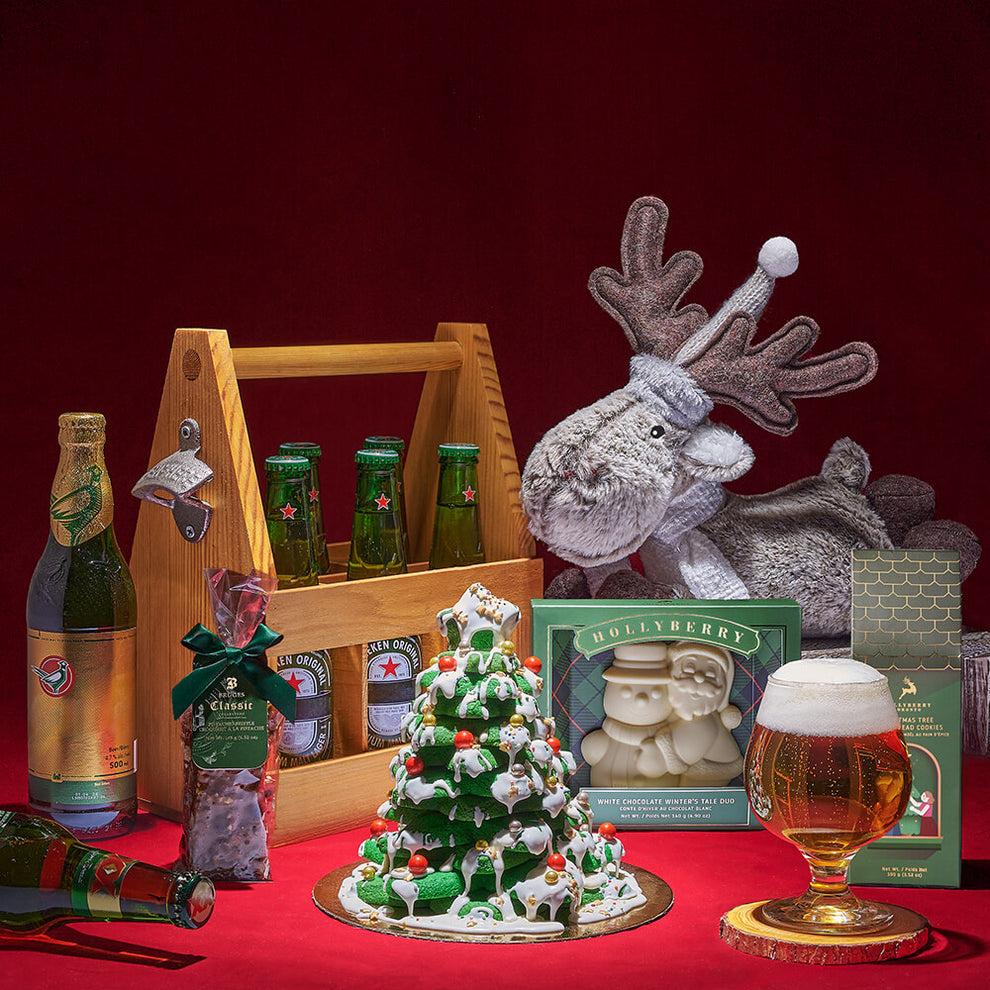 Custom Christmas Beer Gift Baskets – THE NORTH POLE CO.