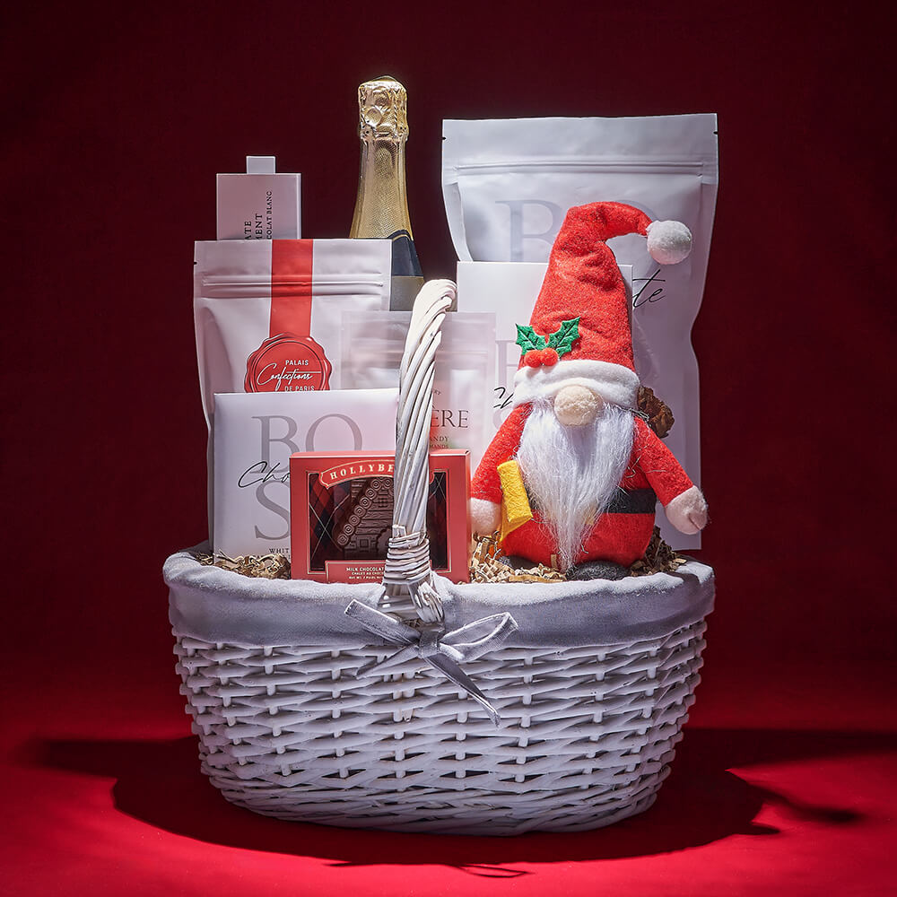 Make Merry Memories Champagne Basket – The North Pole Co. USA